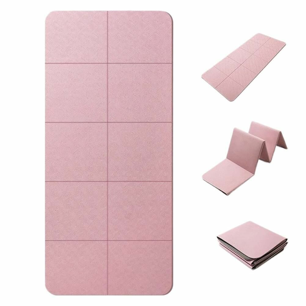 Складной коврик для йоги портативный нескользящий