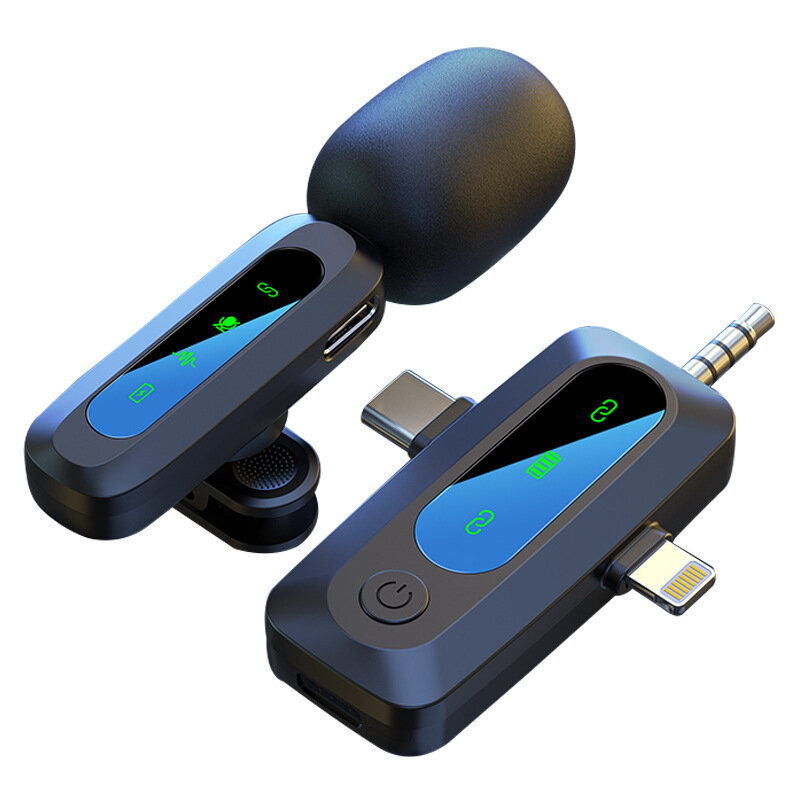 J3 Новая частная модель беспроводного петличного микрофона для мобильного телефона, прямой трансляции, шумоподавление, интервью, мини-микрофон