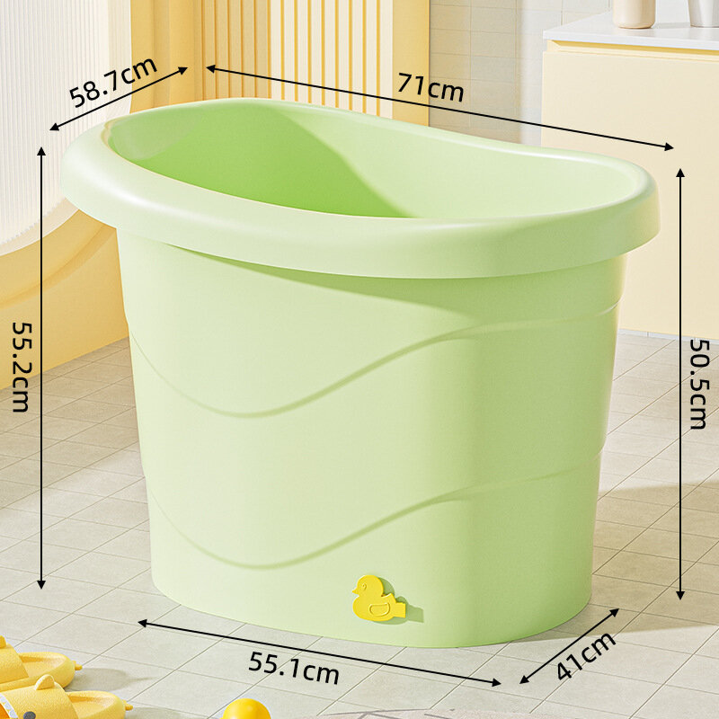Детская пластиковая ванночка для ванной, ванночка для купания младенцев, утолщенная ванночка для замачивания, большая ванночка для детей