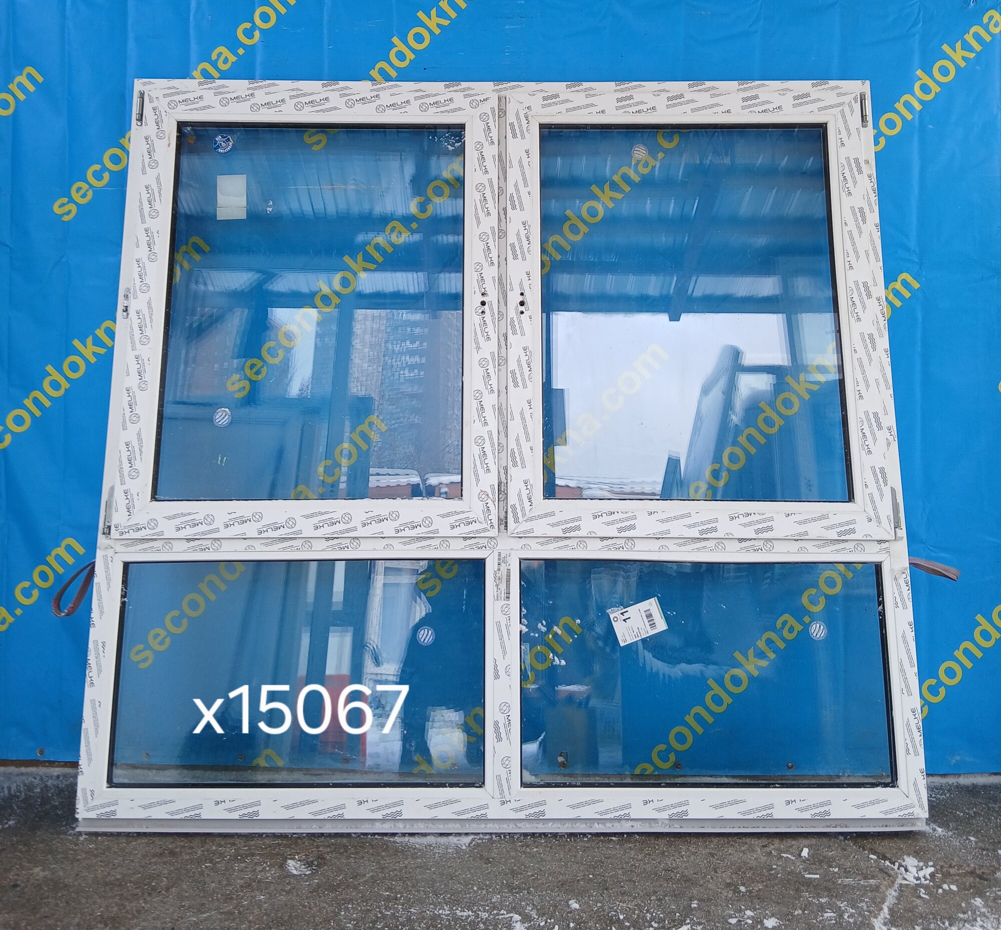 Пластиковое окно новое 1630(в) 1120 об х 1760(ш)