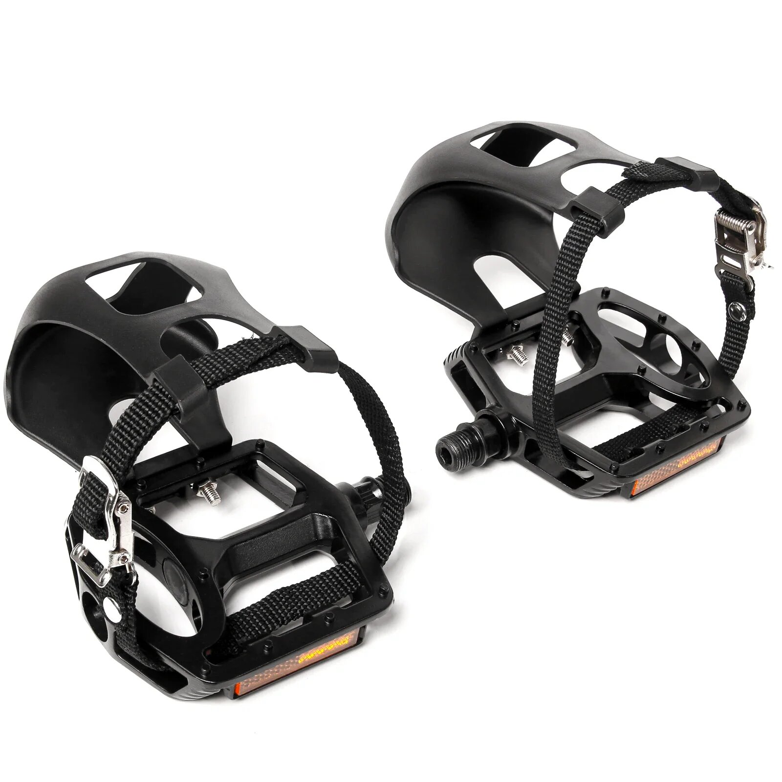 Велопедали BUCKLOS B329T-Black, алюминиевый сплав