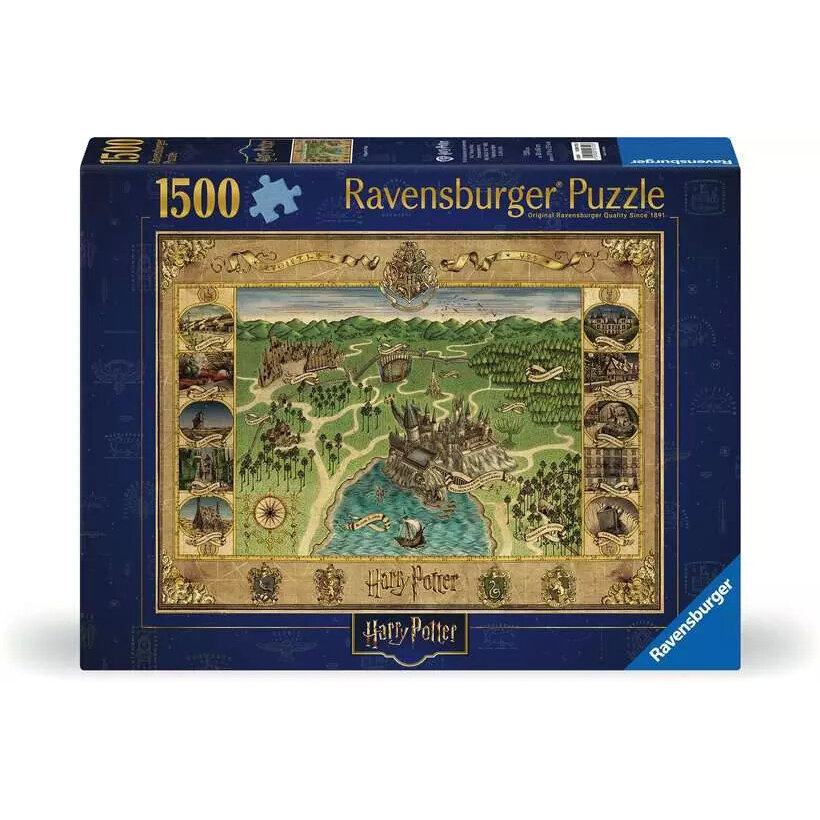 Пазл Ravensburger 1500 Harry Potter Карта Хогвартса, арт.00720
