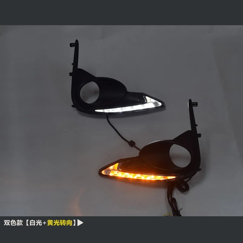 2 шт. для Toyota Corolla L LE XLE US 2017 2018 США динамический желтый указатель поворота 12 В автомобильная DRL лампа светодиодные дневные ходовые огни противотуманные фары