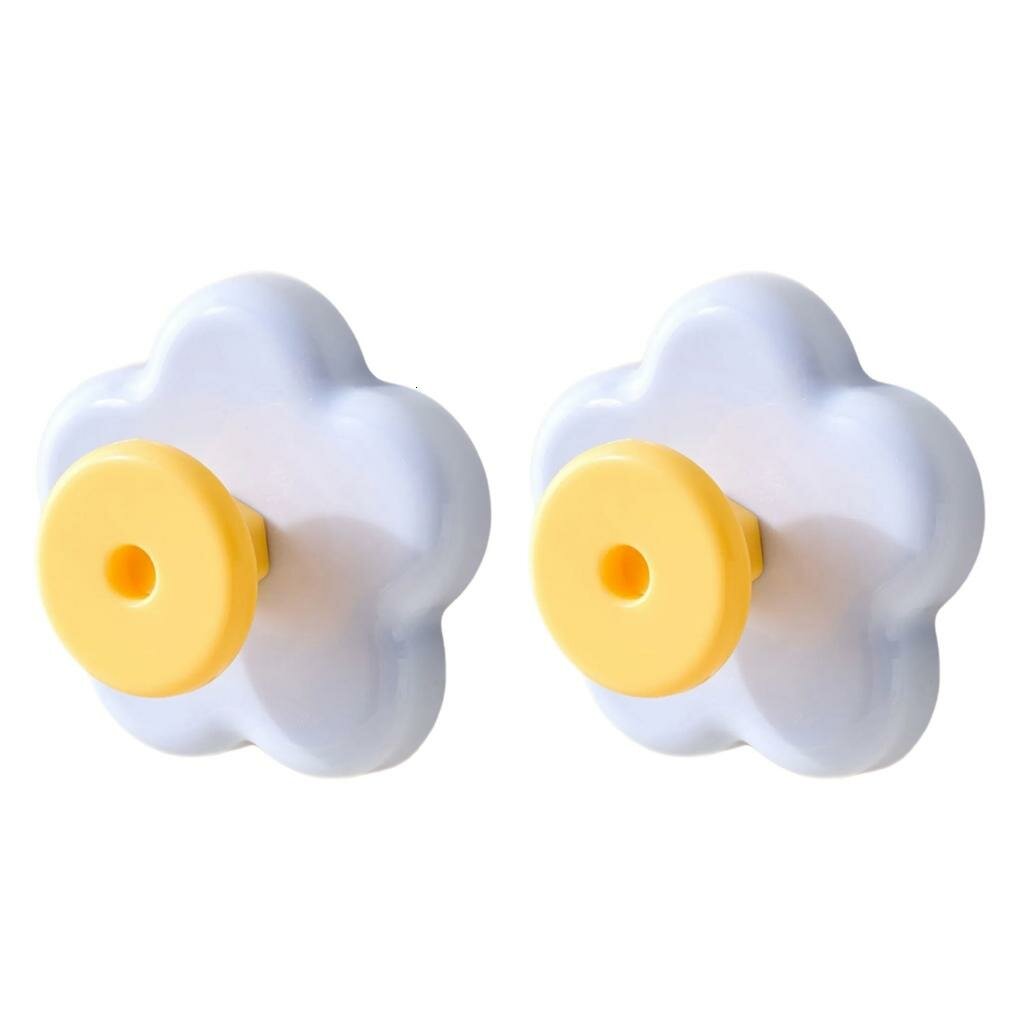 Цветочный присоска-крючок для ключей и аксессуаров, Синий