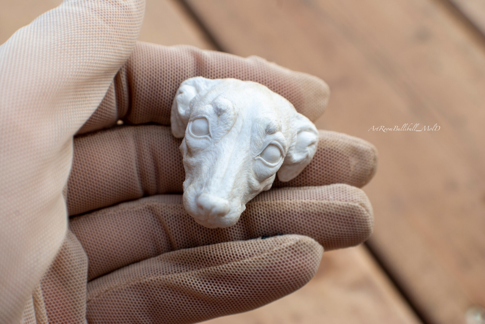 Авторский силиконовый молд Левретка (миди) — форма для эпоксидной смолы, гипса, мыла, полимерной глины