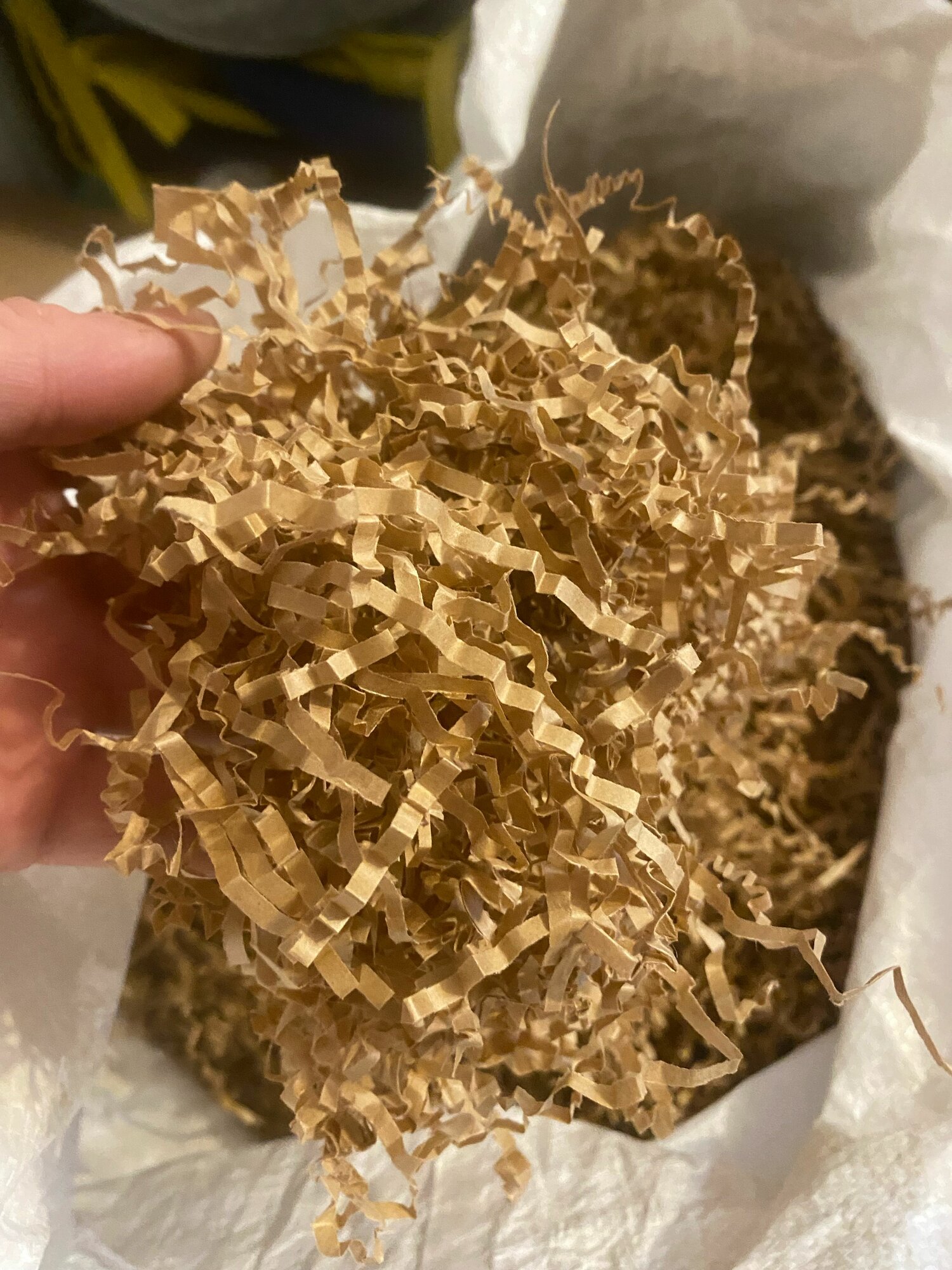 Бумажный наполнитель крафт 100гр для подарков и упаковки хрупких изделий