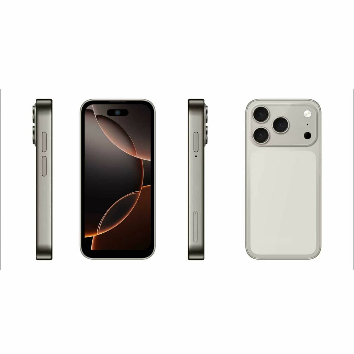 Смартфон MINI 17 Pro Max — Компактный смартфон с Android, двумя SIM-картами, 5G поддержкой и большим временем работы Global 2/16 ГБ, серый