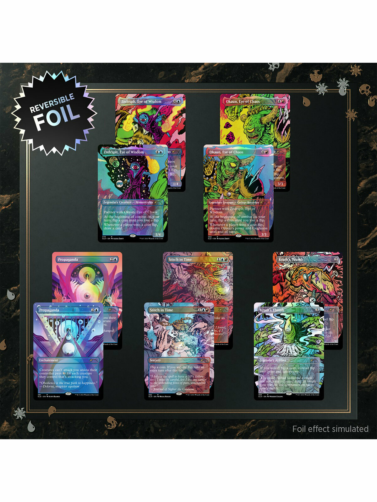 Magic The Gathering: Secret Lair Drop Heads I Win, Tails You Loss MTG на английском