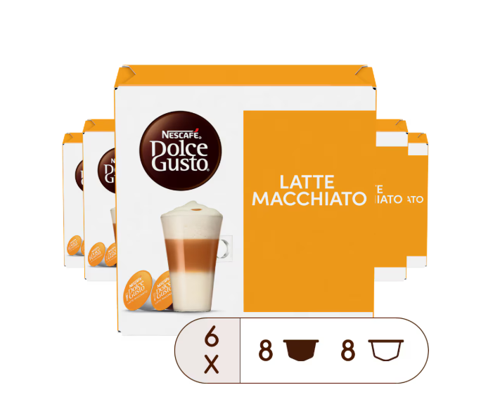 Кофе в капсулах Nescafe Dolce Gusto Latte macchiato 6х16 капсул