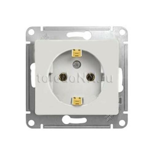 Розетка 1М GSL000143 белый З/К МЕХ SCHNAEIDER ELECTRIC GLOSSA