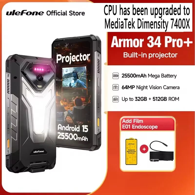 Смартфон Ulefone Armor 34 Pro, 32/512ГБ, global