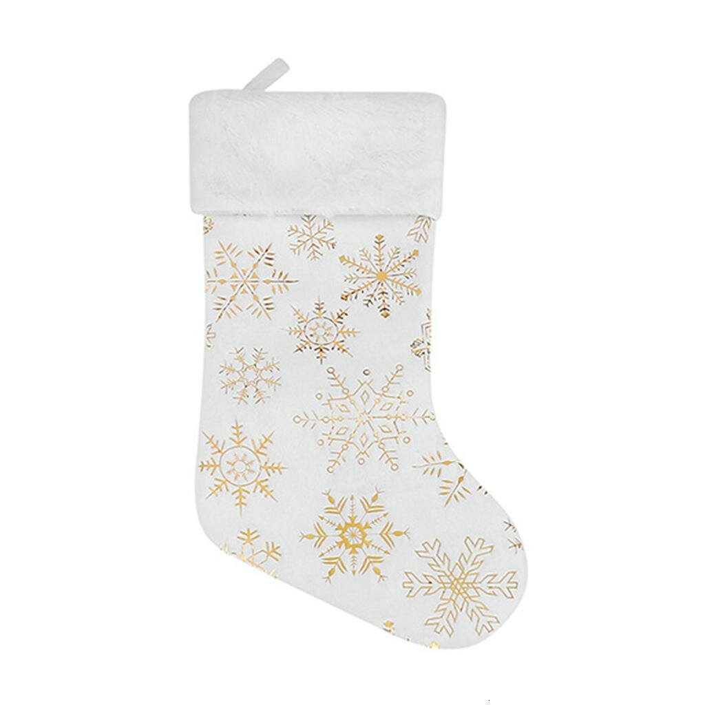 Бронзирующая бусина снежинка плюшевые рождественские носки подарочный пакет рождественские украшения рождественский кулон-бронзирующая