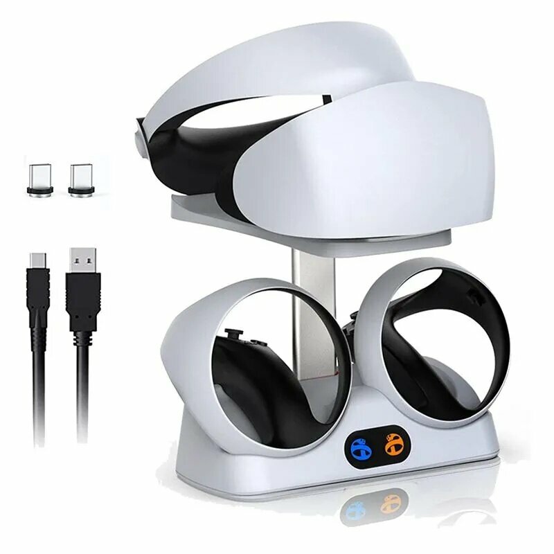 Зарядная станция для контроллеров PS VR2 с держателем для гарнитуры