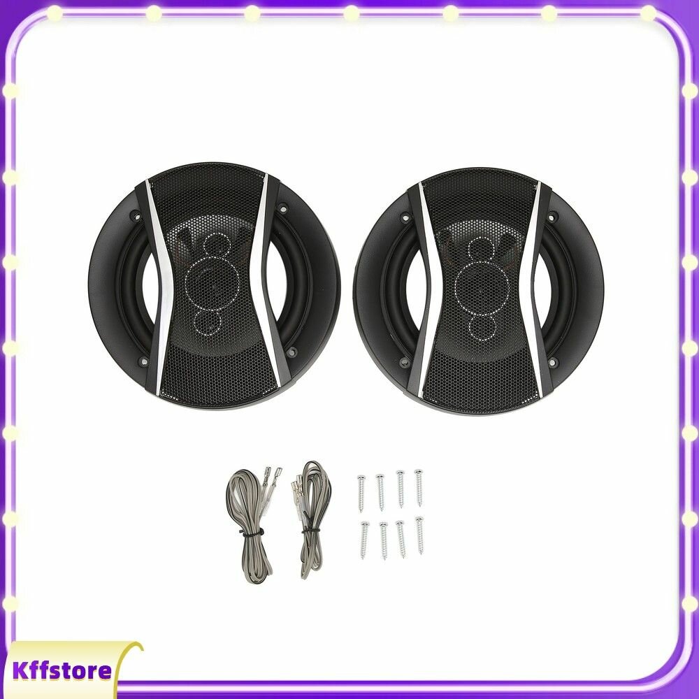 2шт коаксиальная колонка 650 Вт, высокий/низкий звук, 6 дюймов, для тюнинга авто