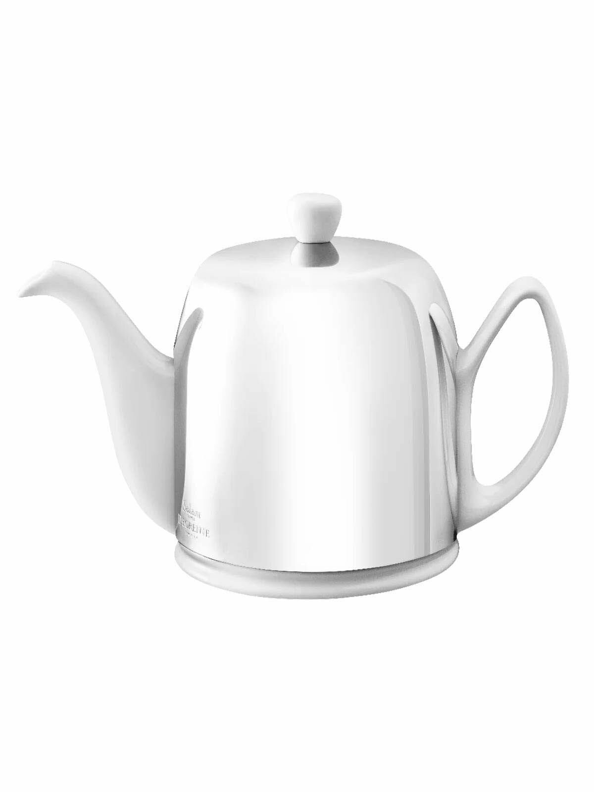 Чайник заварочный с ситечком на 6 чашек Degrenne Salam White, фарфор