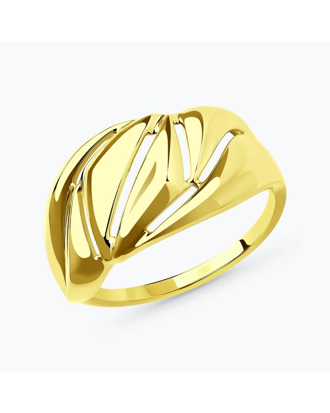 Перстень, желтое золото, 585 проба