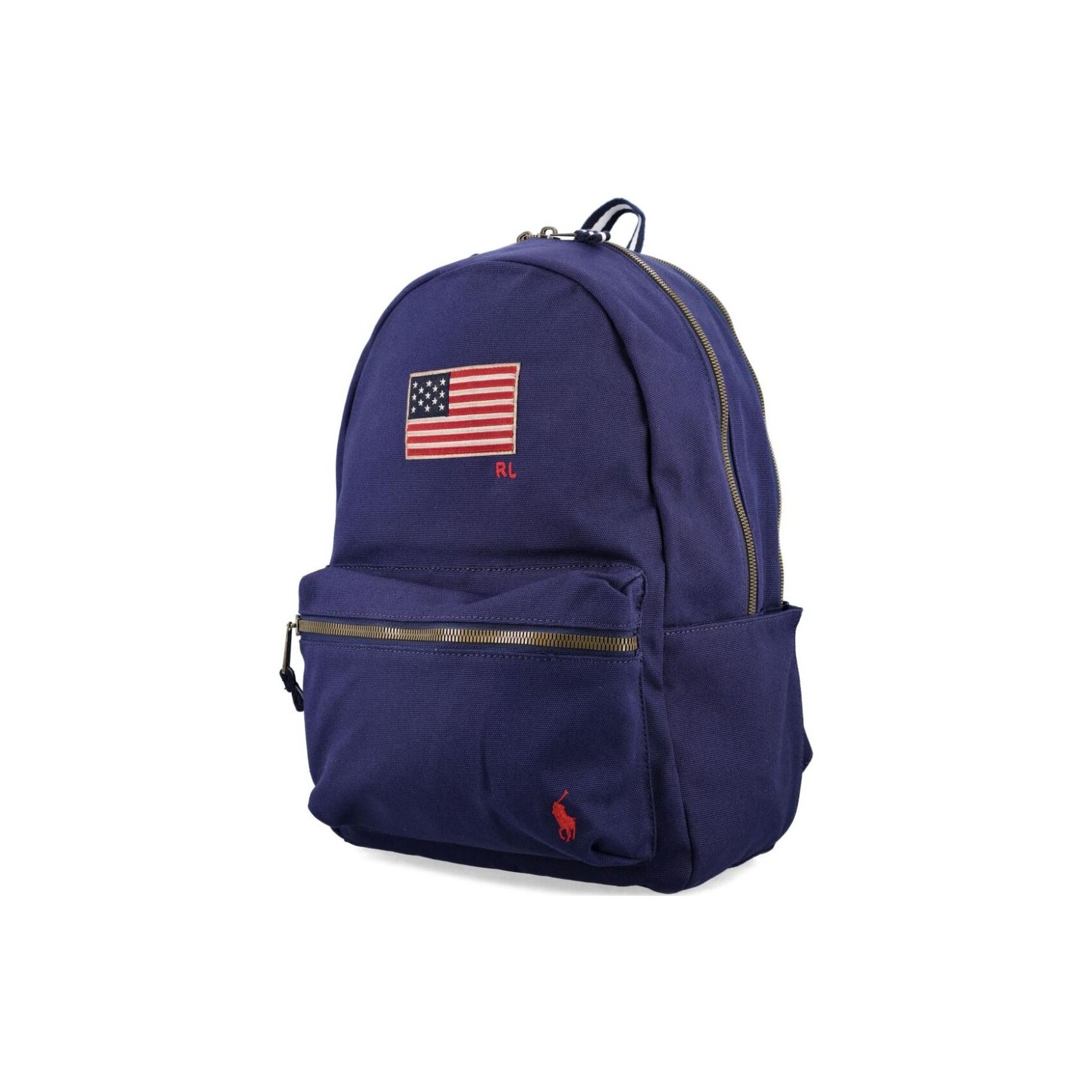 Сумка Polo Ralph Lauren, фактура стеганая, темно-синий — фото 1