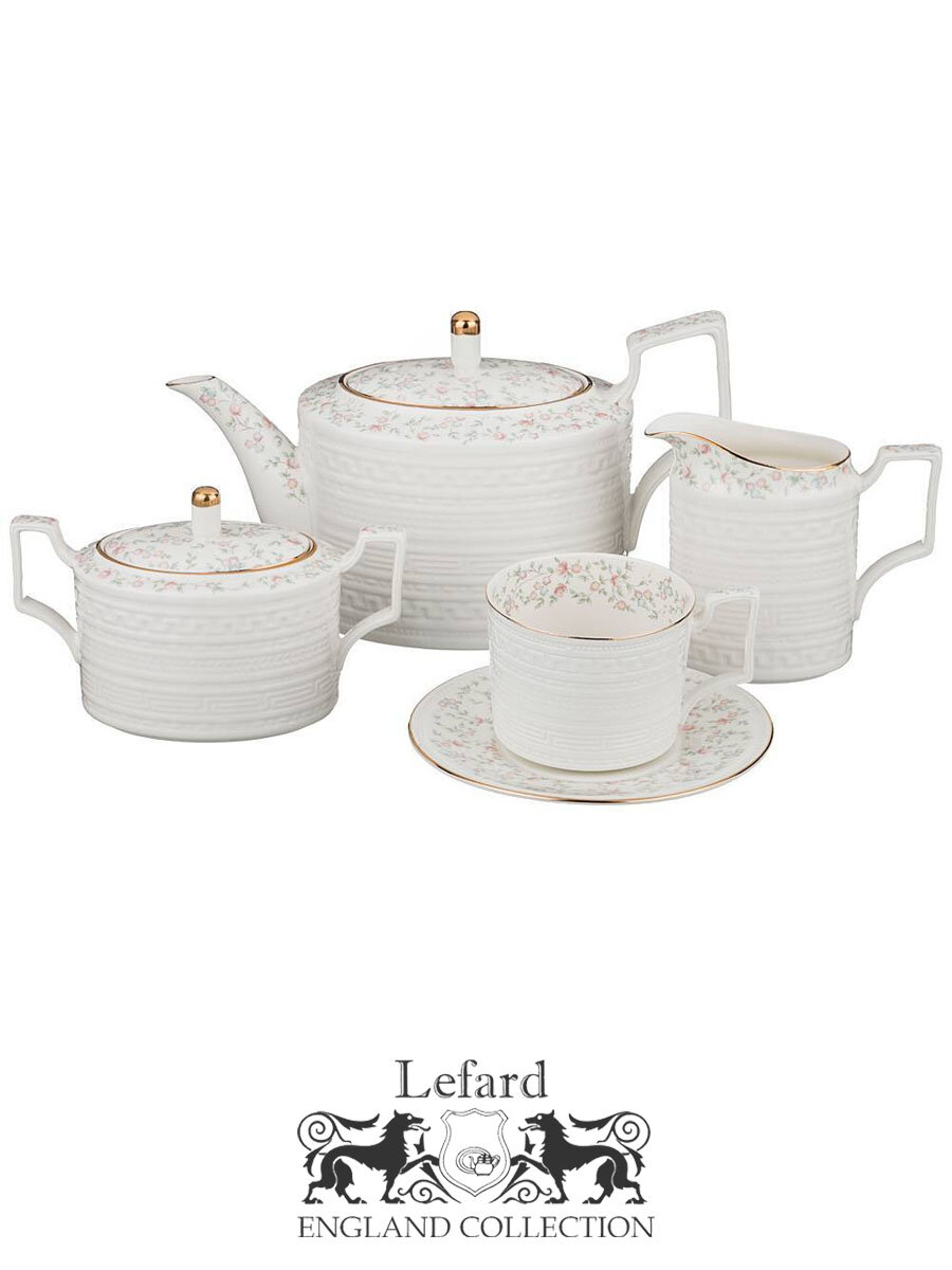 Сервиз чайный фарфоровый Lefard Фабьен 15 предметоа на 6 персон
