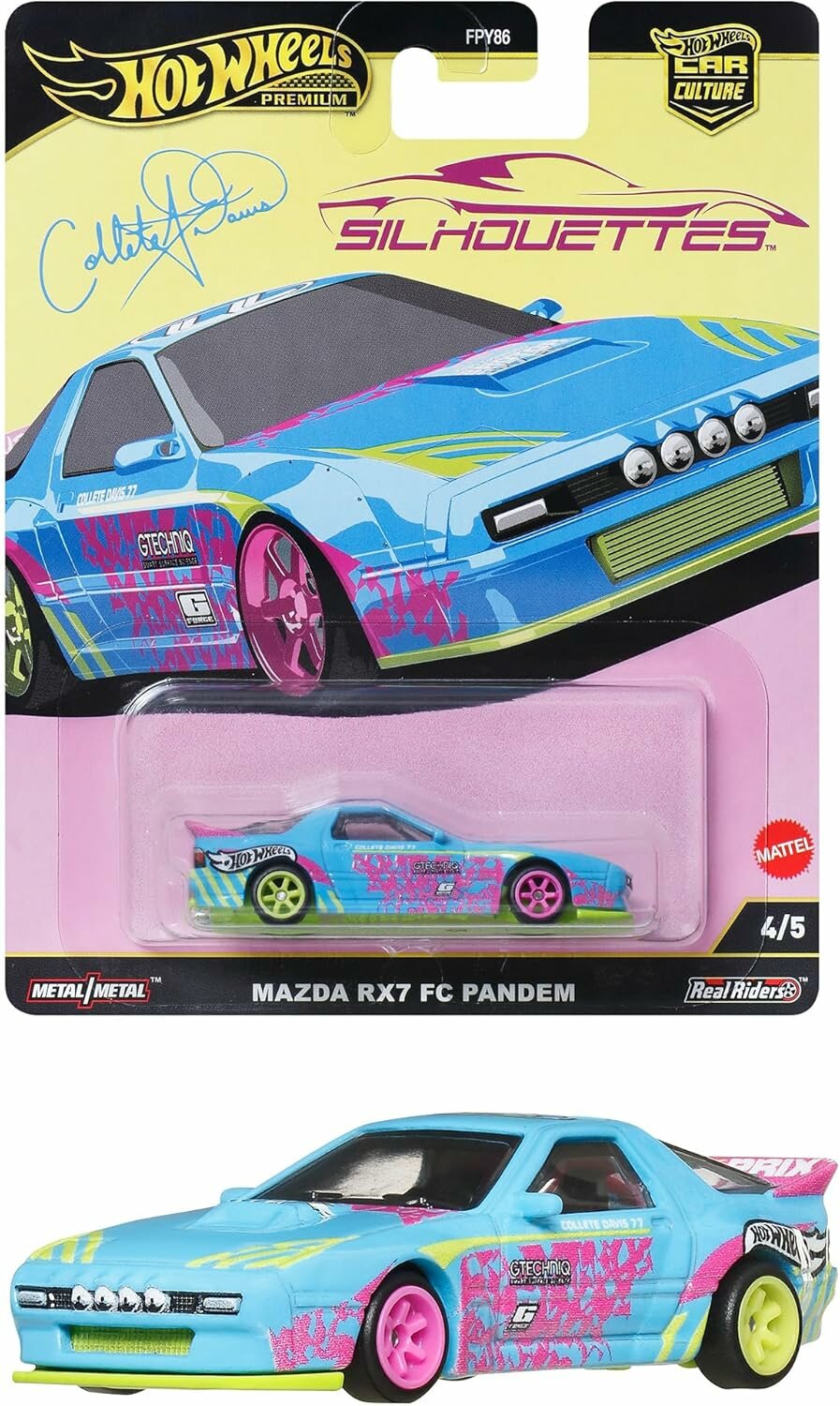 Машинка Hot Wheels Premium Car Culture Mazda RX-7 FC Pandem 1:64 FPY86_JBK60