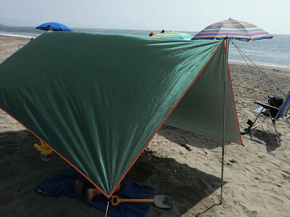 Тент chaoyounengli 3x4m Кемпинговый тент из полиэстера с люверсами для походов — фото 1