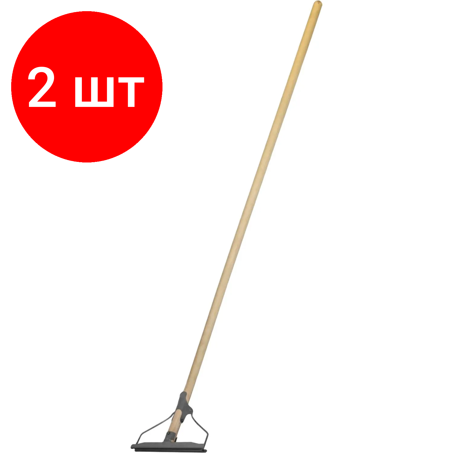 Комплект 2 штук, Швабра д/пола с металлическим зажимом 200х1200мм (лентяйка)  в покраске