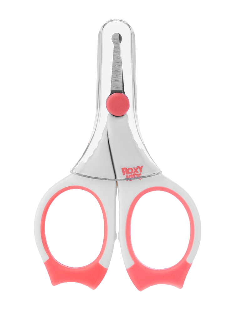 ROXY-KIDS Маникюрные ножницы ROXY-KIDS для новорожденных , цвет коралловый