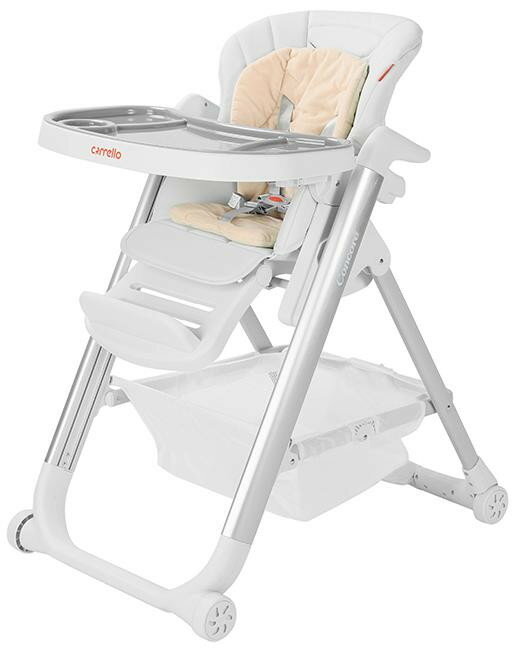 Стульчик для кормления Carrello "Concord Shadow", с регулировкой наклона спинки, серый