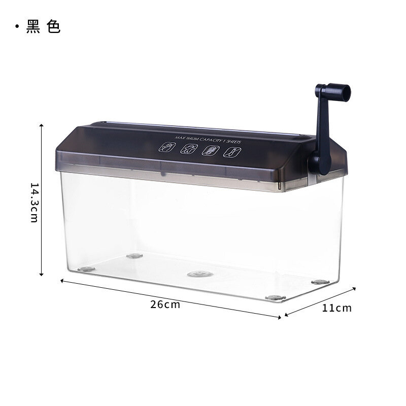 Ручной шредер для бумаги, мини-офисный, домашний, ручной, маленький инструмент для измельчения бумаги, ручной шредер A4, шредер для карточек