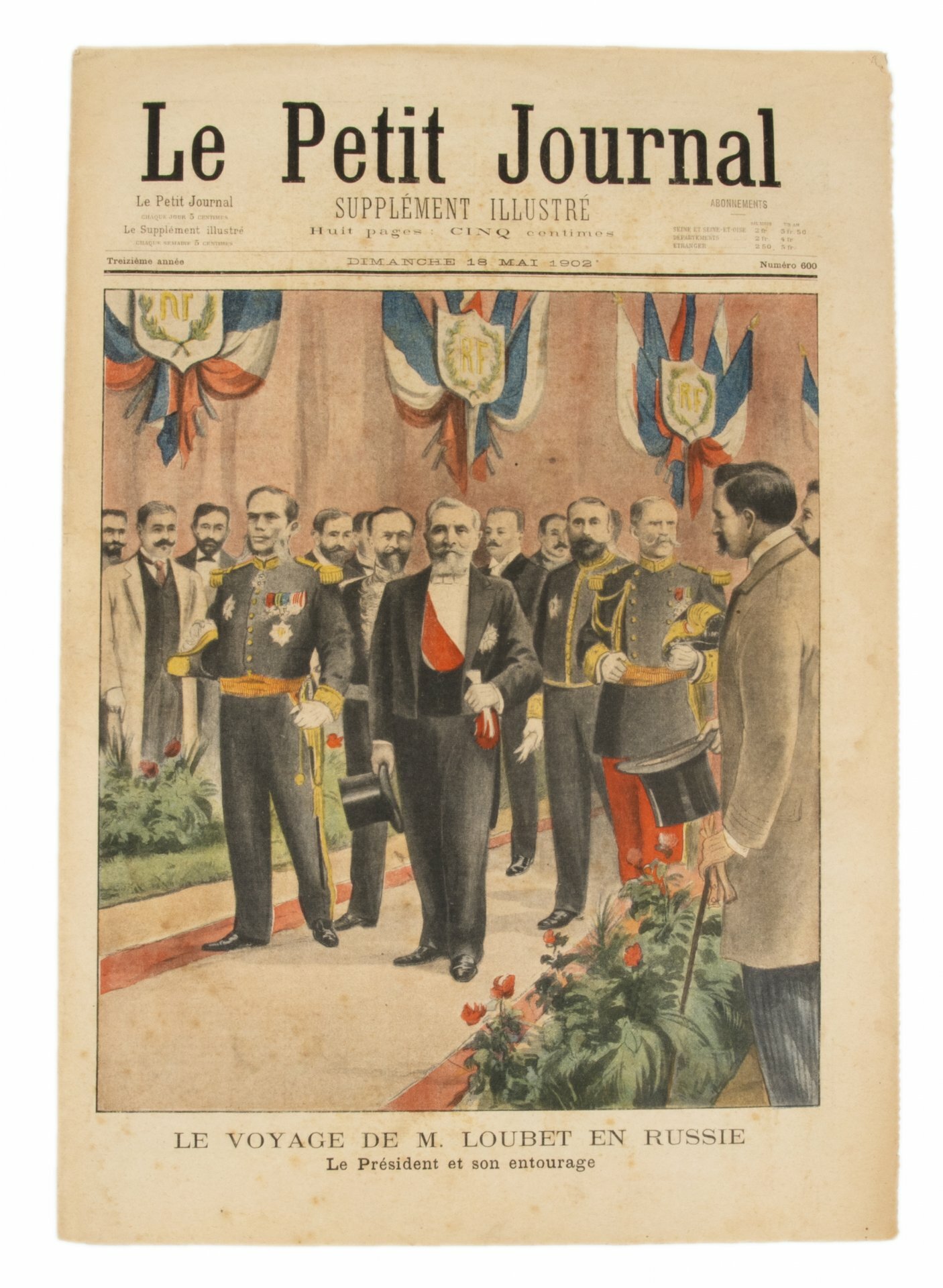 Газета "Le Petit Journal" выпуск № 600 от 18 мая 1902