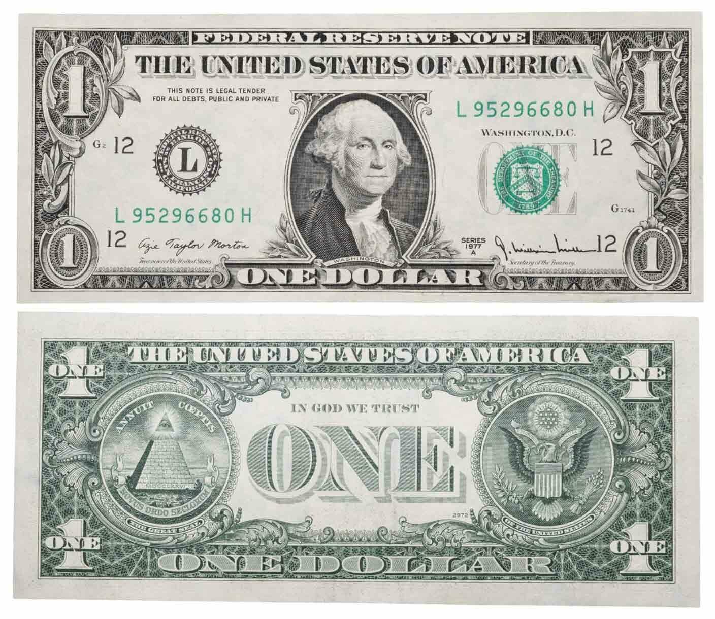 США 1 доллар 1977А год Pick 462b L-Сан Франциско