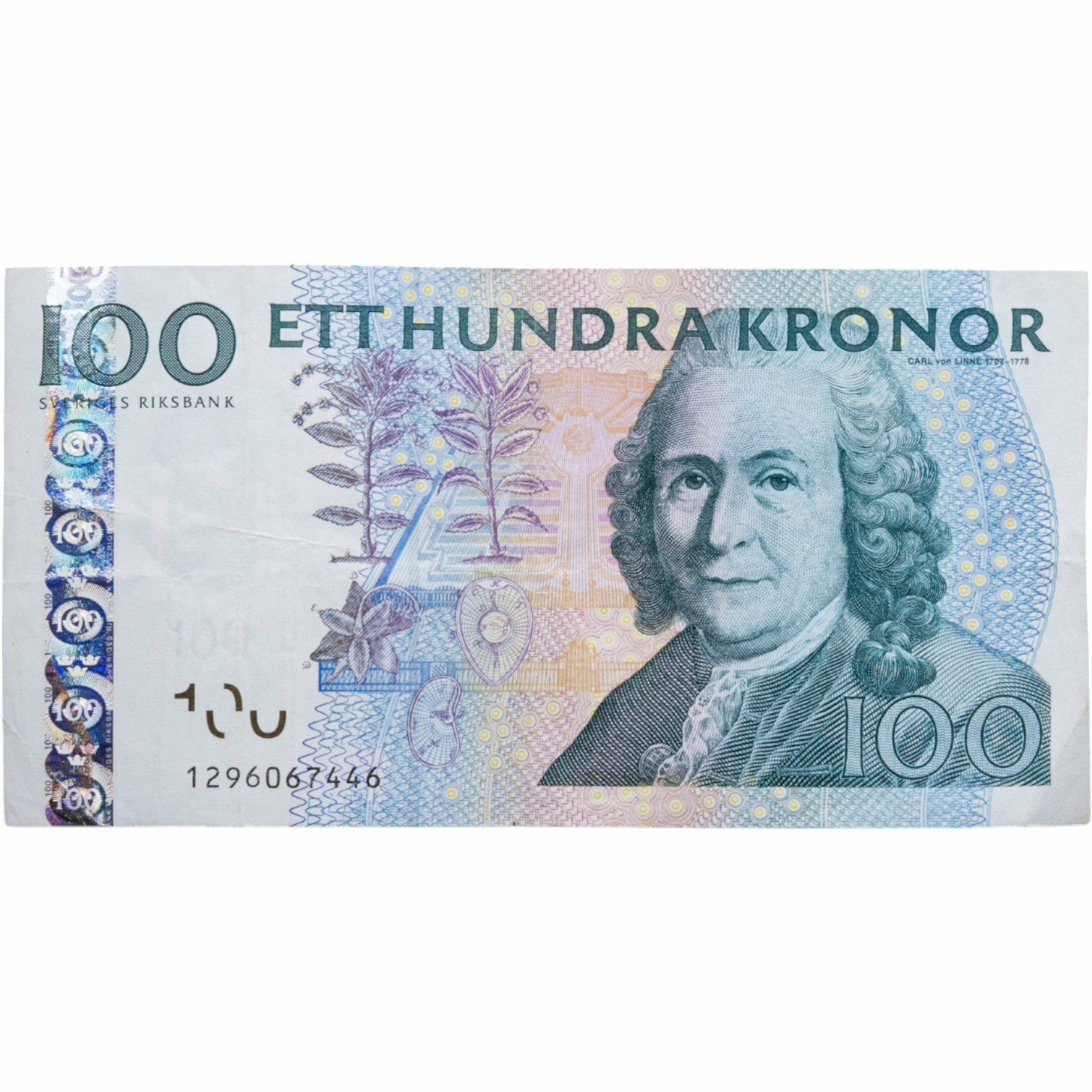 Швеция 100 крон 1986-2000