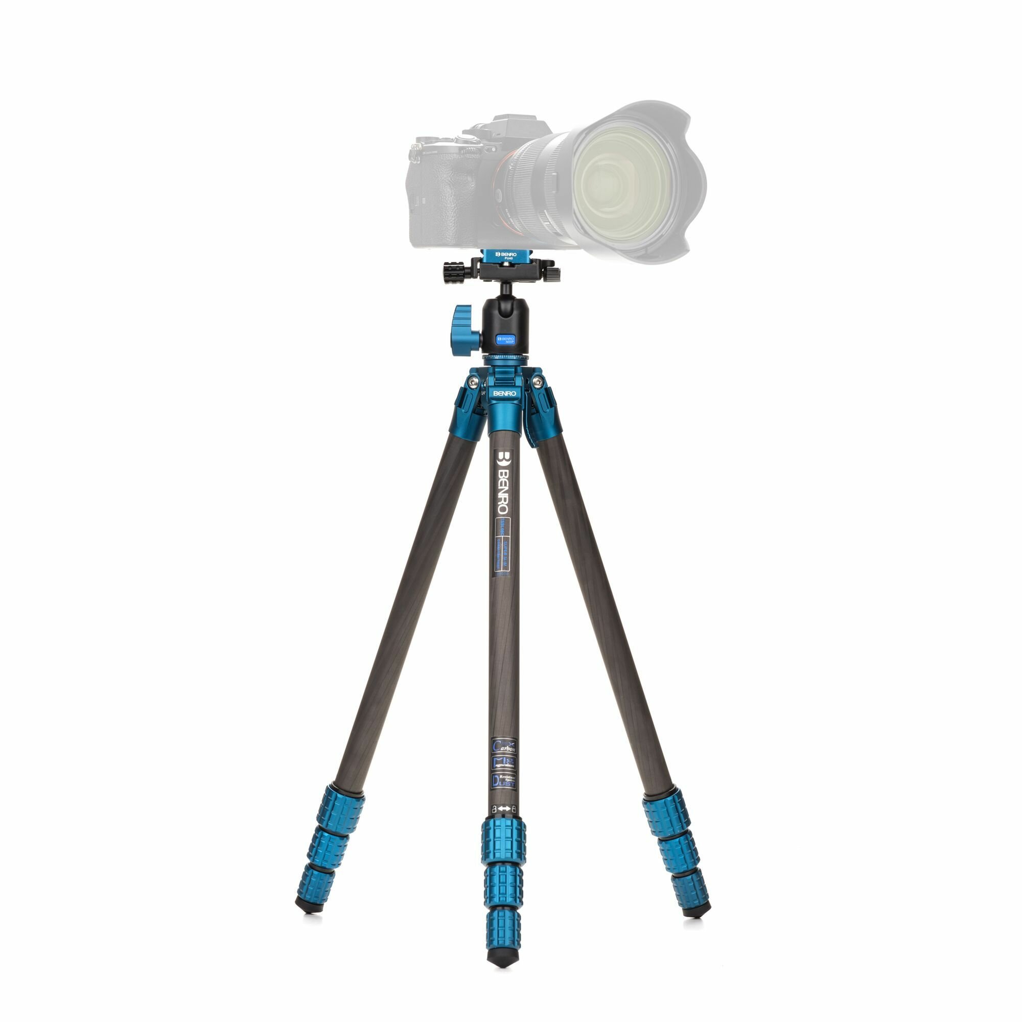 Штатив Benro TSSL08CN00P Super Slim, с шаровой головкой, карбоновый, с цангами, для фотоаппарата