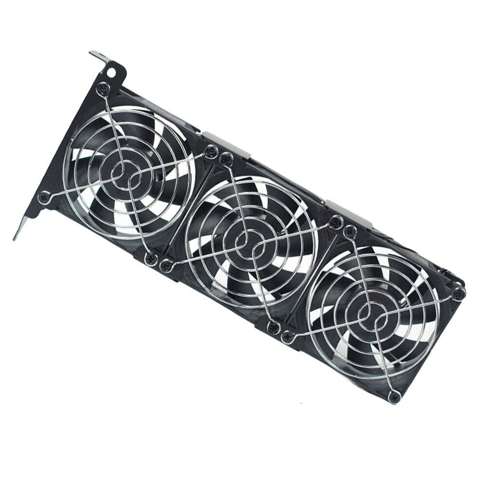 Вентилятор охлаждения видеокарты, 8cm - Три вентилятора