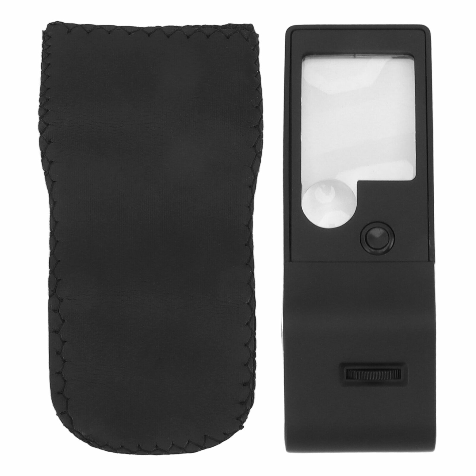 LED Lighted Magnifier 3X 10X 55X Portable Aspheric High Bright UV Detection Magnifying Glass