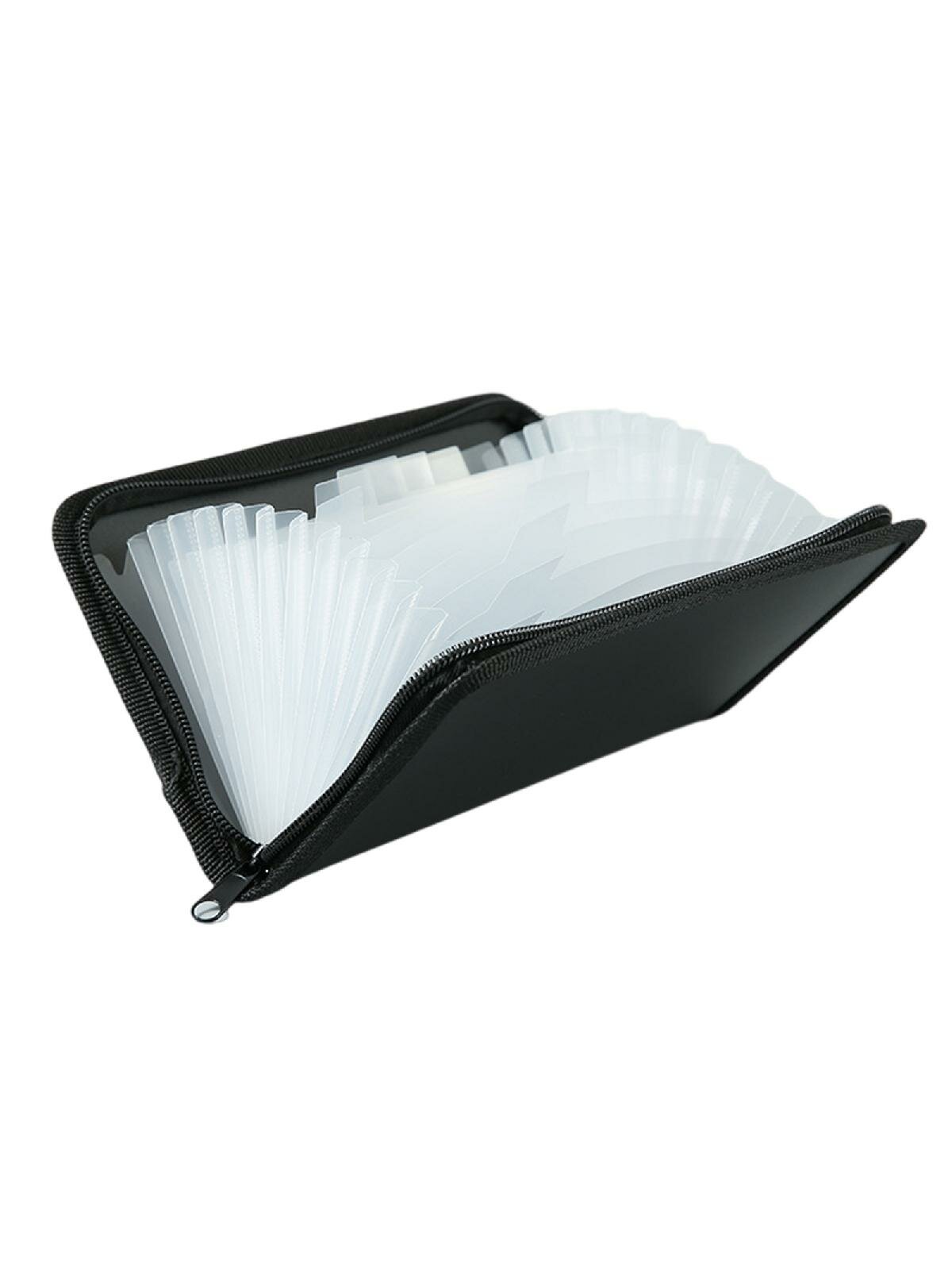 Кошелек для чеков, маленькая расширяемая папка для файлов, папка-гармошка на молнии