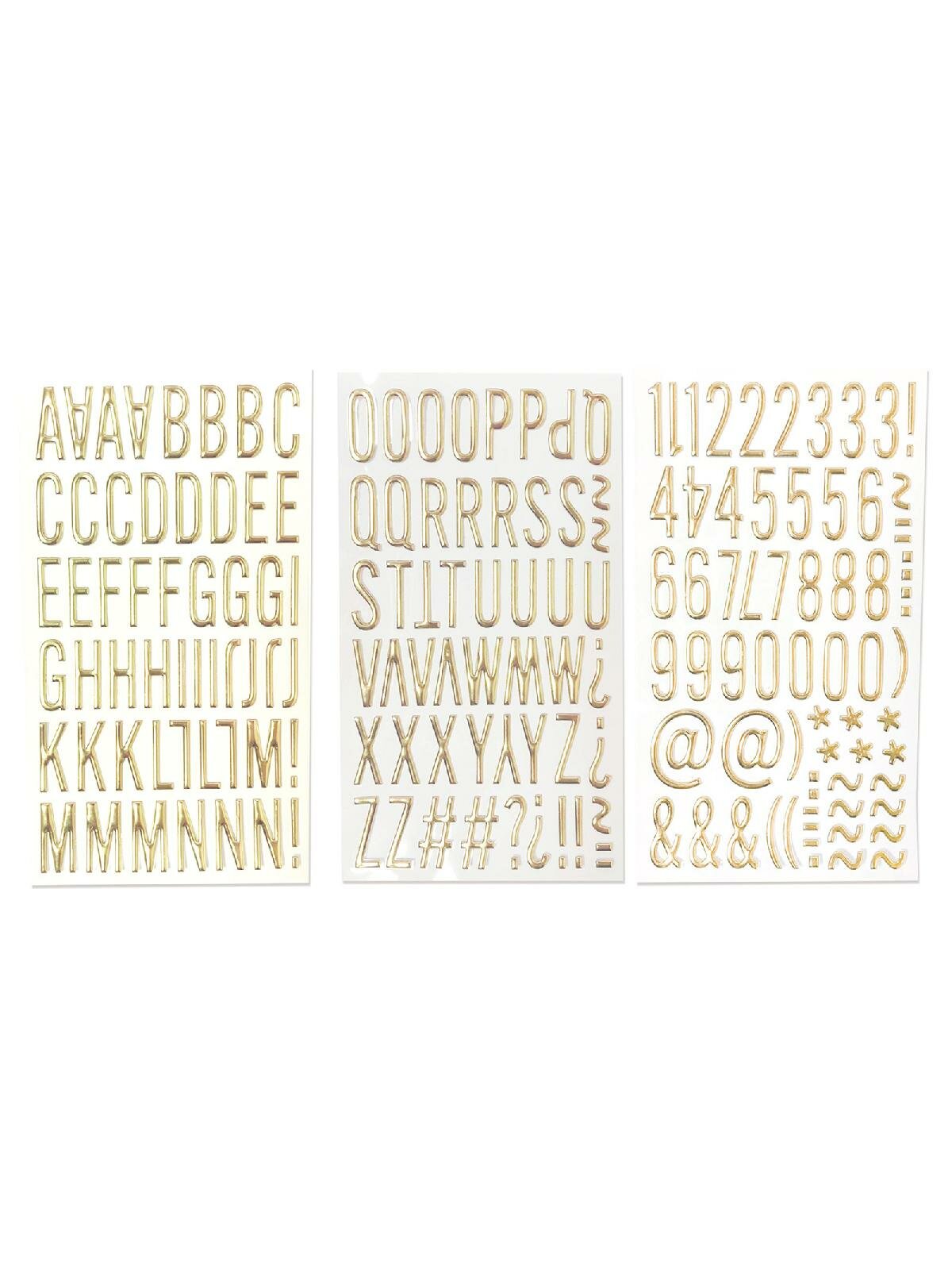 3D золотая блестящая наклейка с буквенным номером для записной книжки для журнала скрапбукинга