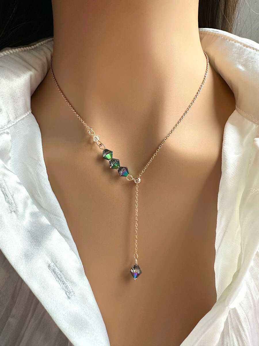 Колье, кристаллы Swarovski