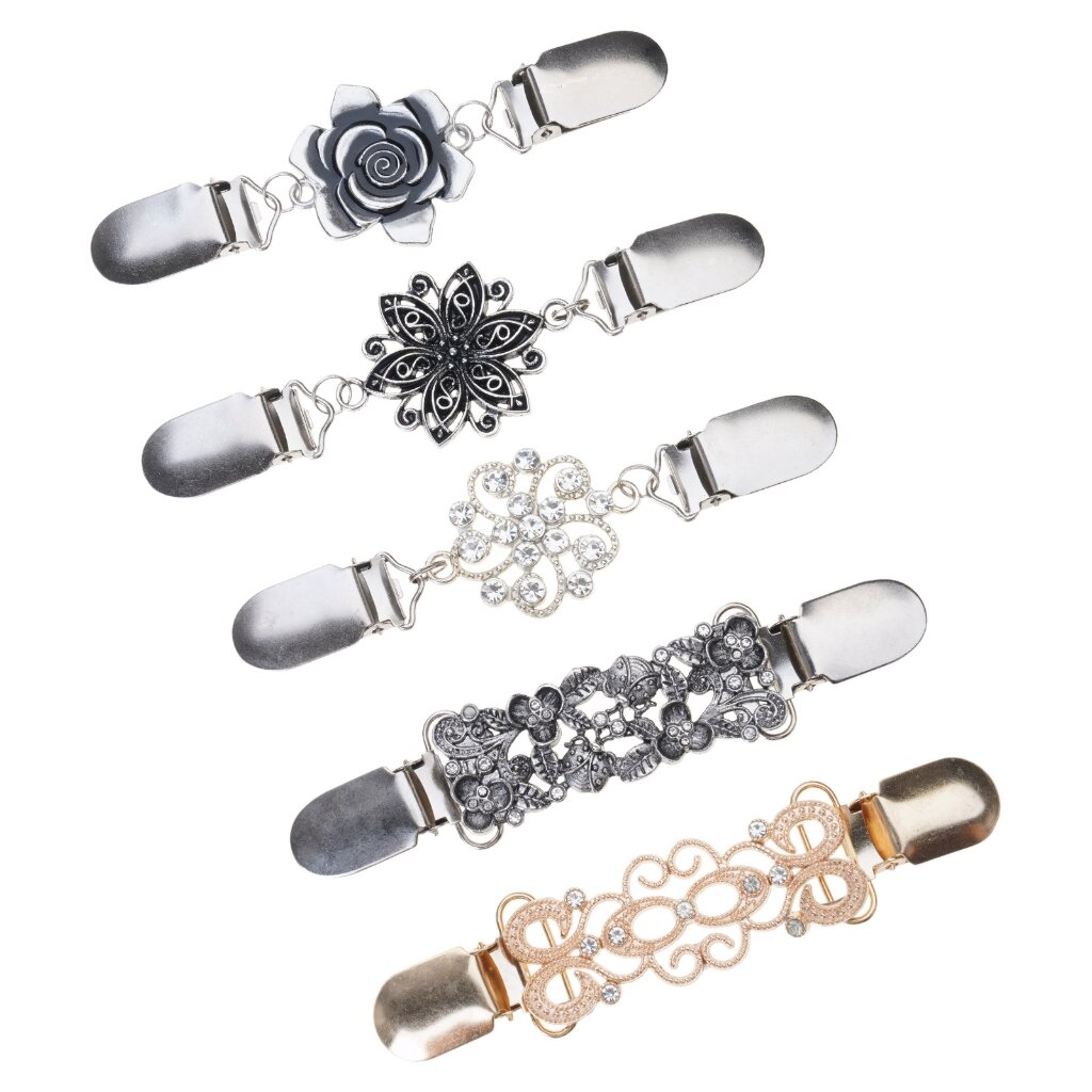 Винтажные кардиган клип шарф воротник зажим для женщин свитер кардиган зажим для платка брошь PIN шарф воротник клип на английскую булавку