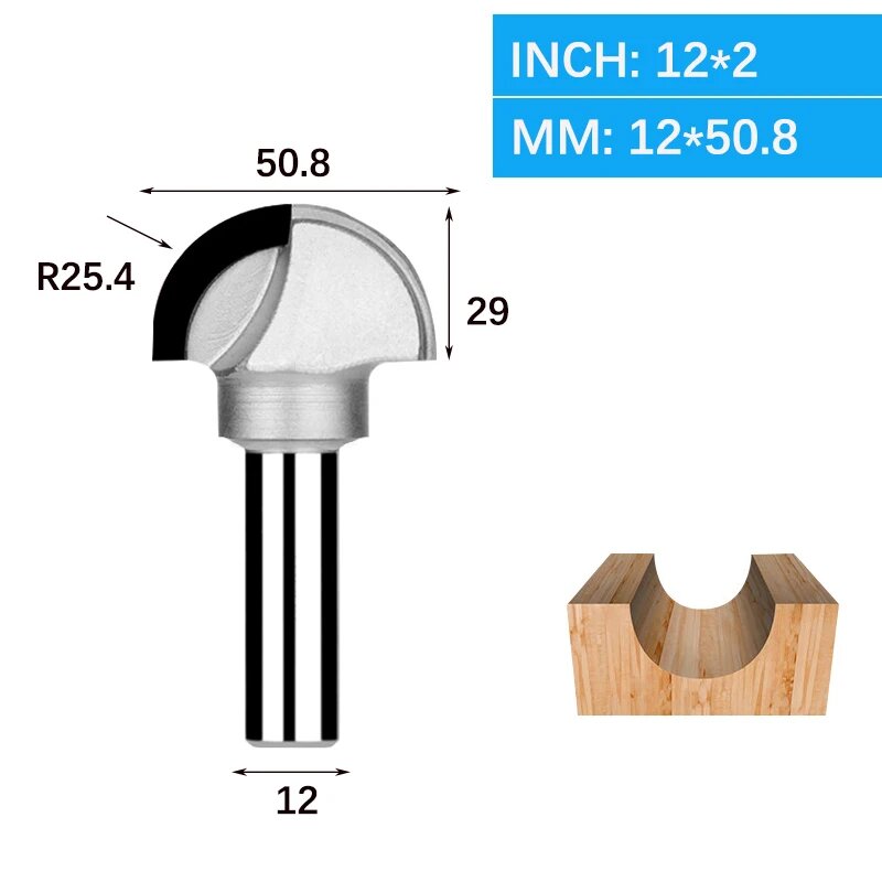 Vsharp Алмазная круглая фреза для МДФ 12x50.8