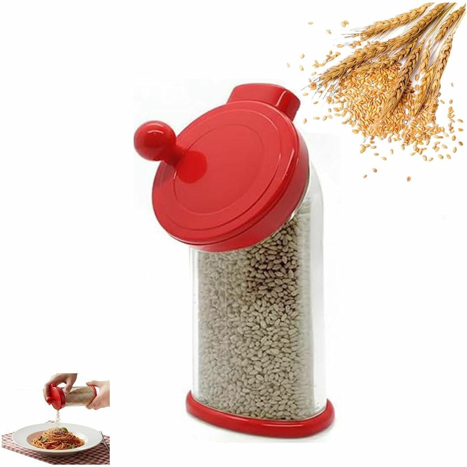 Ручная мельница для кунжута с регулируемой настройкой для семян и специй, компактная