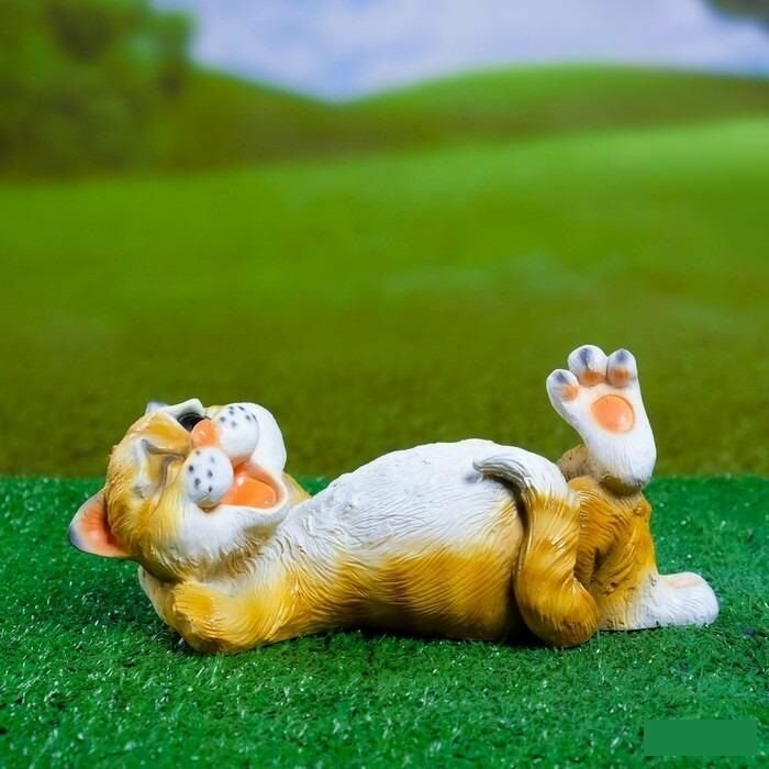 Садовая фигура Хорошие сувениры "Ленивый Кот" полистоун, можно оставлять зимой на улице, 23х12х10см (713445)