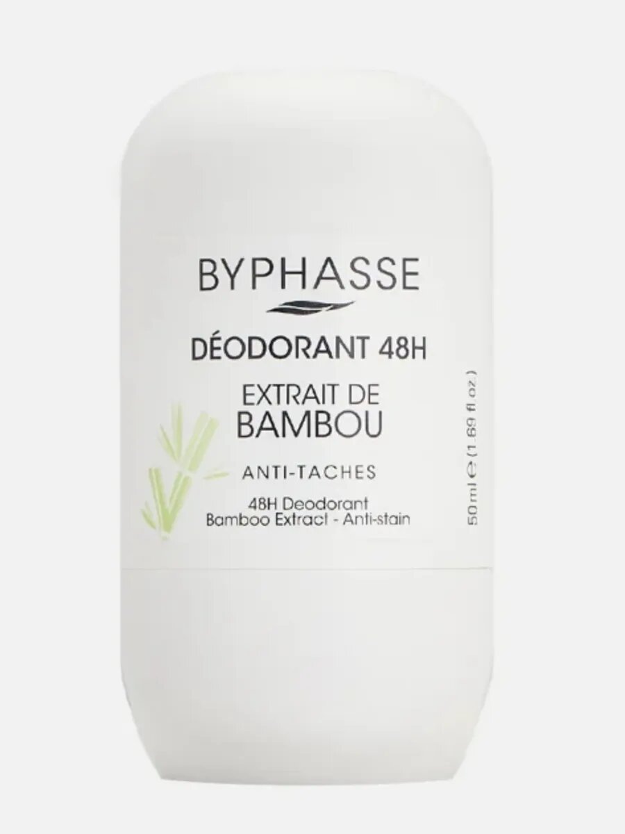 Дезодорант роликовый BYPHASSE с экстрактом бамбука