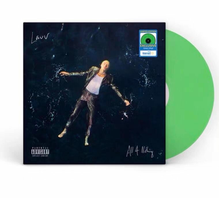 Lauv All 4 Nothing, эксклюзив Walmart, зелёный винил, виниловая пластинка LP