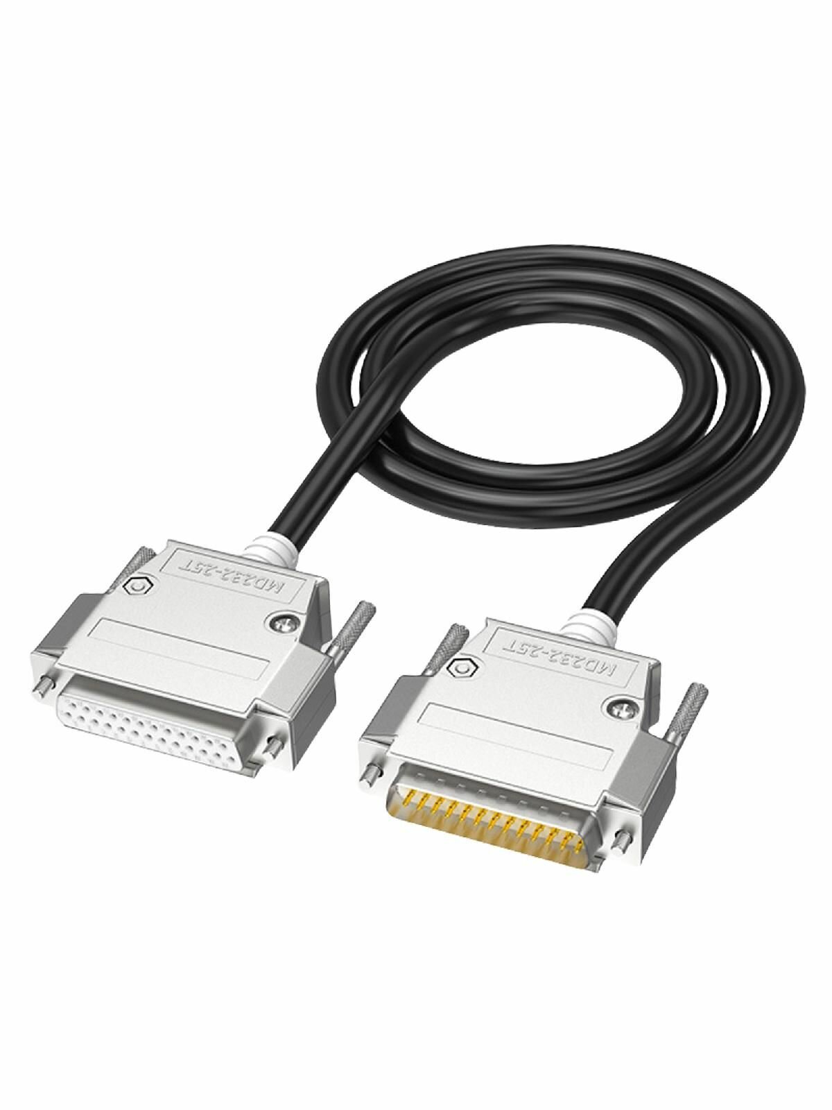 Удлинитель DB25 25-контактный металлический корпус - 10м - мужской к женскому