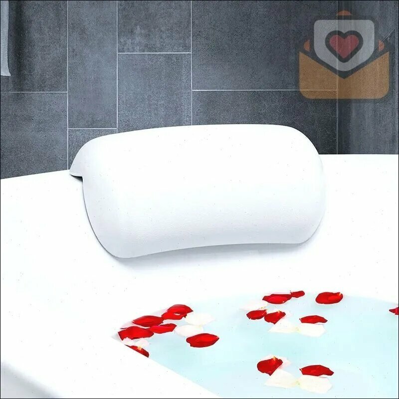 Подушка для ванны на присосках с подголовником валик, подголовник для ванной