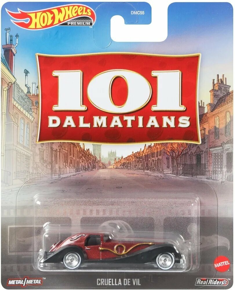 Модельки машин металлические машинка Mattel Hot Wheels Retro Entertainment Collection, CRUELLA DE VIL- Подарок коллекционера