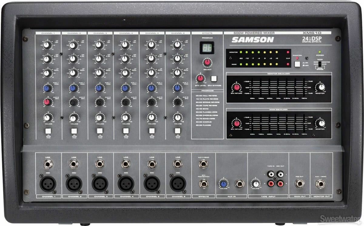 Микшер с усилителем SAMSON XM610
