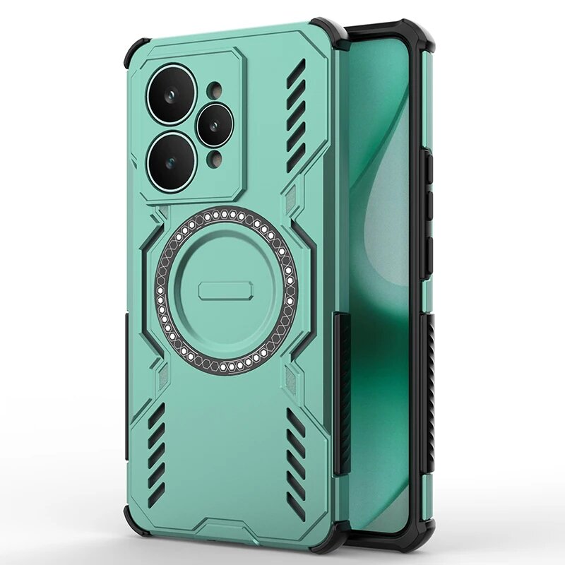 Полый чехол KEYSION с рассеиванием тепла для Realme 15 Pro 5G, силиконовый + ПК, противоударный чехол с магнитным охлаждением для Realme 15 5G