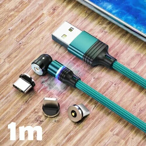 Кабель для мобильных устройств Apple Lightning/Micro-USB 2.0 Type-A, 1 м, зеленый