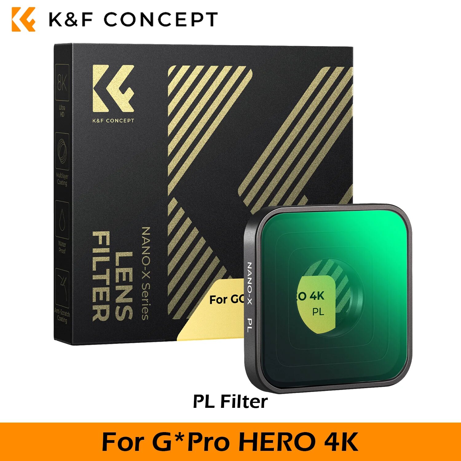 K&F CONCEPT Фильтр PL для GoPro HERO 4K
